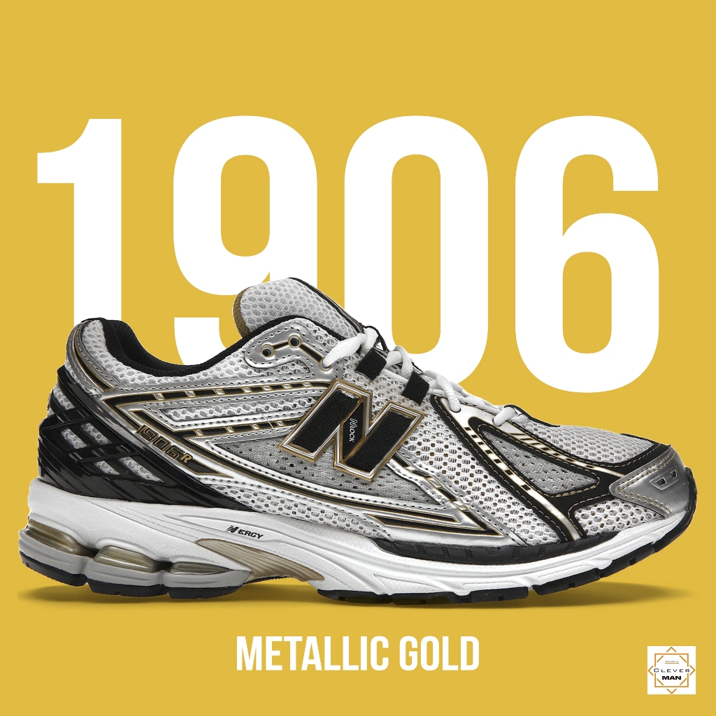 Giày Thể Thao 1906r Metalic Gold Màu Xám Đen Phù Hợp Cả Nam Và Nữ ...