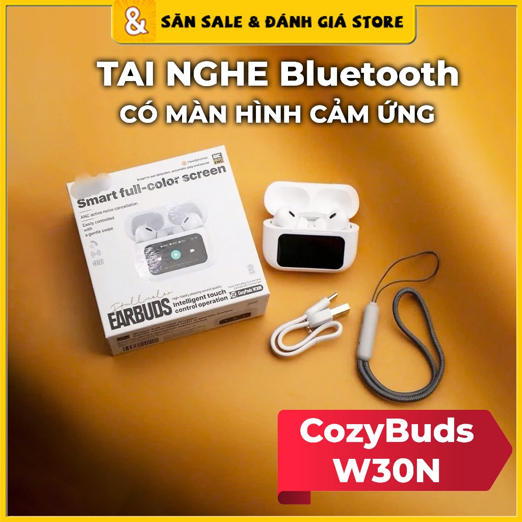 Tai nghe không dây đa chức năng CozyBuds W30N màn hình cảm ứng Khử ...