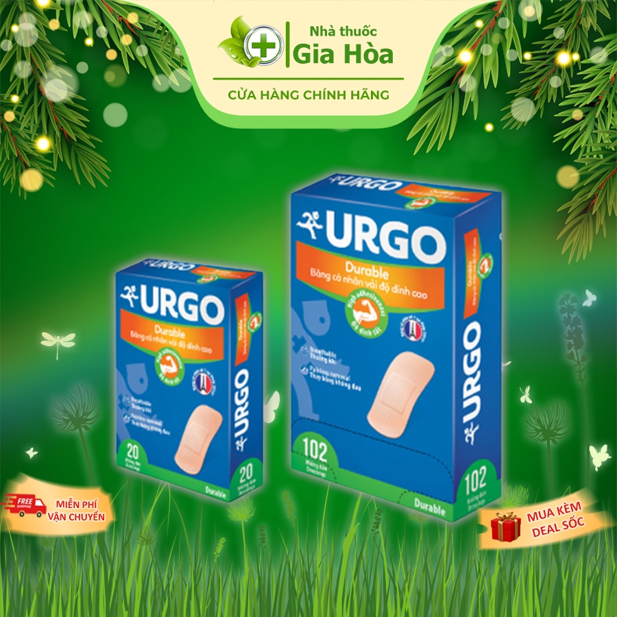 Băng cá nhân Urgo Durable nền vải, có độ dính cao | Shopee Việt Nam