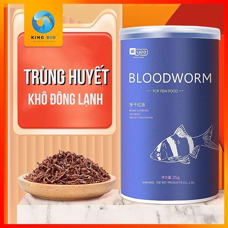[King Bio] Yee Blood Worm trùng huyết sấy khô thức ăn dinh dưỡng cho cá ...