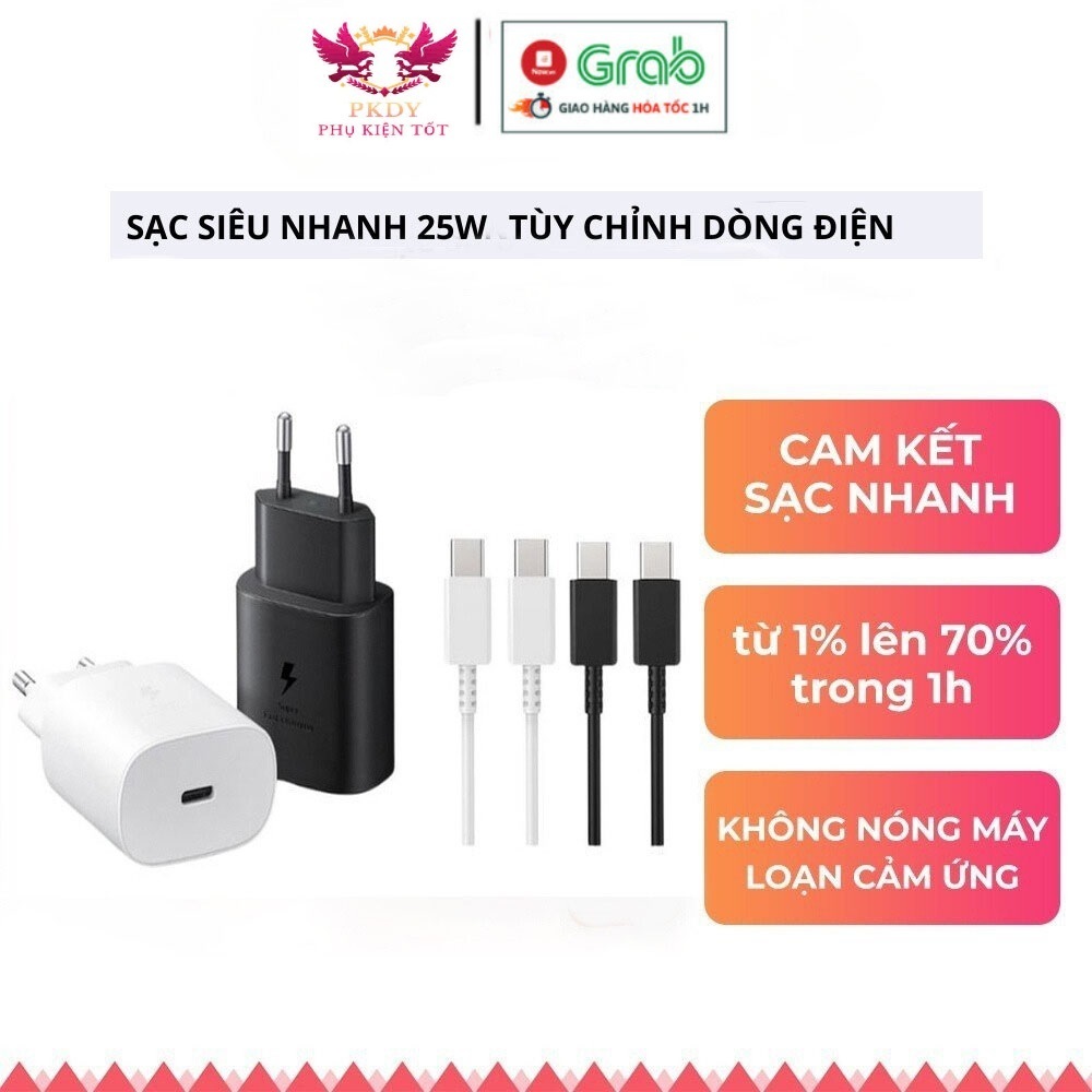 Bộ Củ Cáp Sạc Nhanh 25W Type C PKONE Sử Dụng Cho Các Dòng Điện Thoại ...