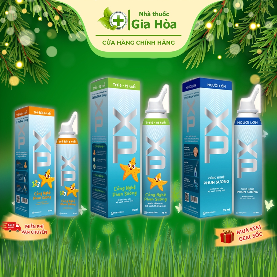 Dung dịch nước biển sâu xịt vệ sinh mũi Xisat XP (Cao cấp) trẻ em ...