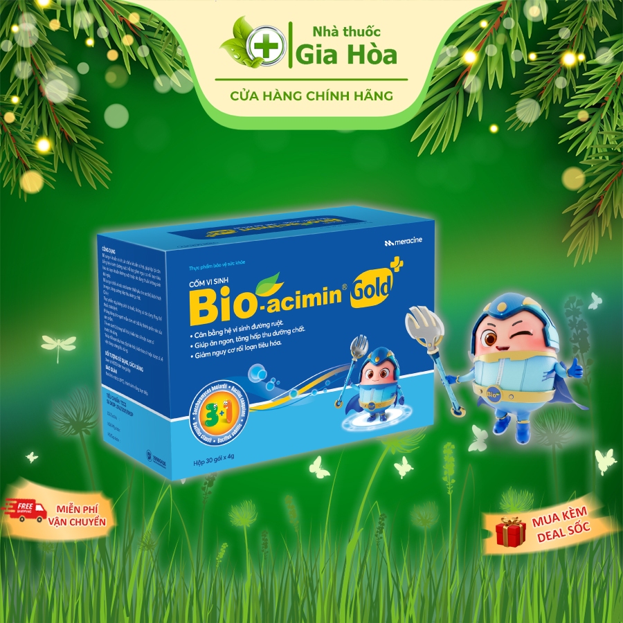 Cốm vi sinh Bio-Acemin Gold + giúp bổ sung lợi khuẩn đường ruột, tiêu ...