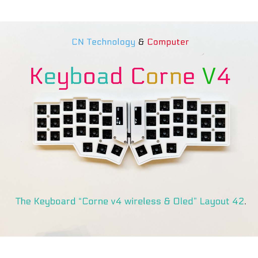 Bàn Phím Kit Corne Split V4 Wireless Bluetooh Hỗ Trợ Choc 1350 Cherry ...