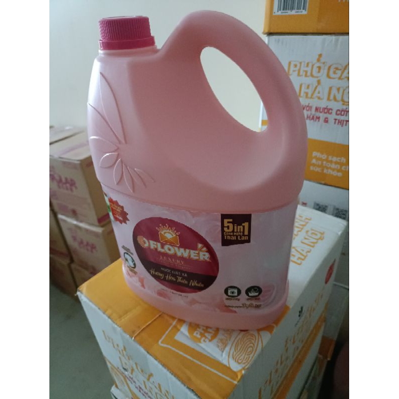 Nước giặt xả OFlower Luxury can 3,8Kg - Hàng Bưu điện Việt Nam | Shopee Việt Nam