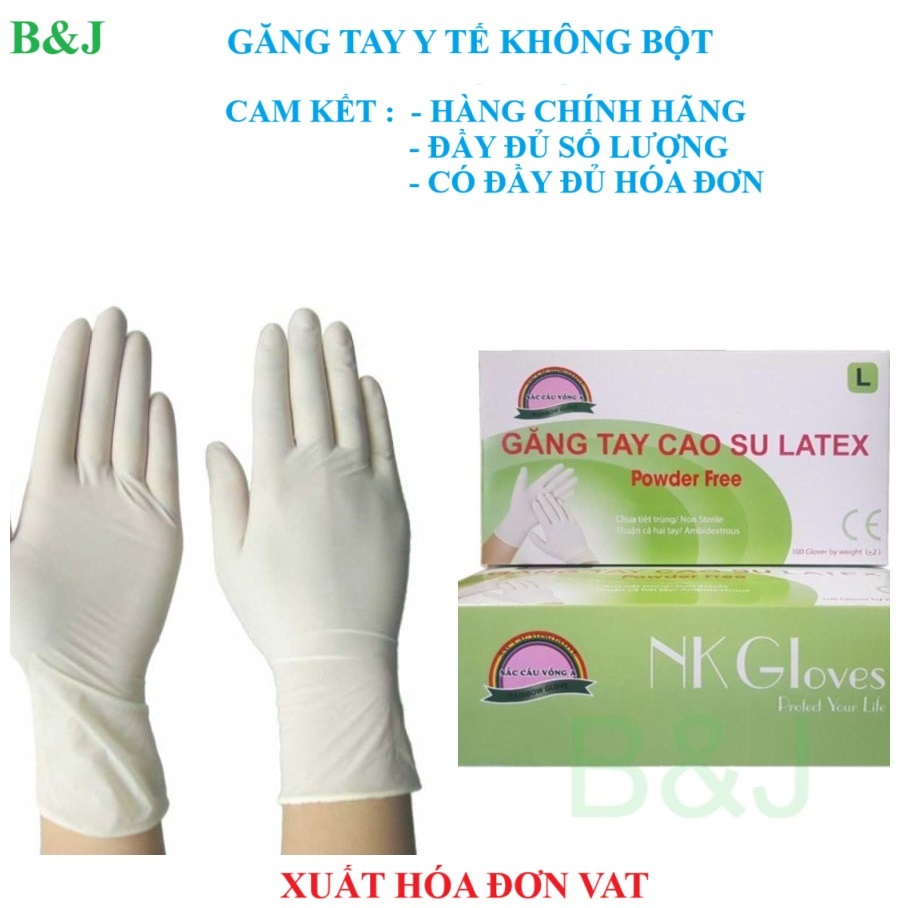 Hộp 100 Chiếc Găng Tay Cao Su Latex Sắc Cầu Vồng A / WELLGUARD Không ...