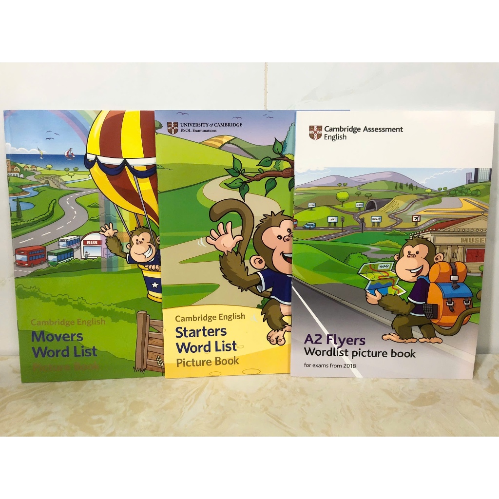 Sách - Cambridge wordlist picture book Starters Movers Flyers - Trọn bộ ...