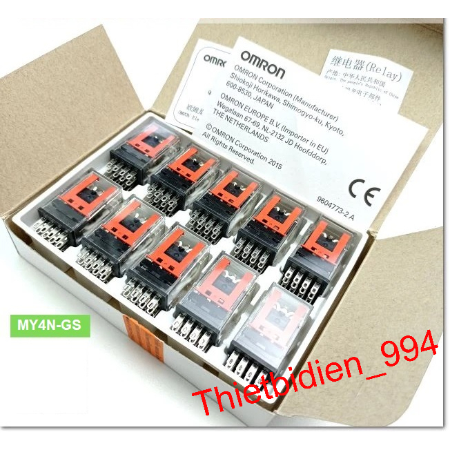 Rờ le trung gian 14 chân dẹp nhỏ Omron MY4N-GS 14 chân 24VDC-220/240VAC | Shopee Việt Nam