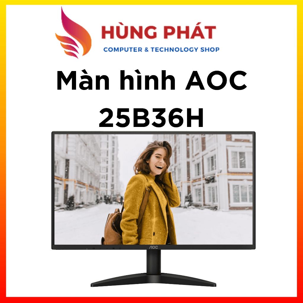 Màn hình AOC 25B36H (24.5 inch/FHD/IPS/100Hz/1ms/HDMI x1, VGA x1 ...