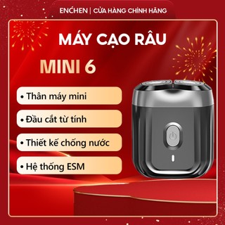 Máy cạo râu Enchen Mini 6 lưỡi dao kép mỏng, chống nước IPX7, pin sử ...
