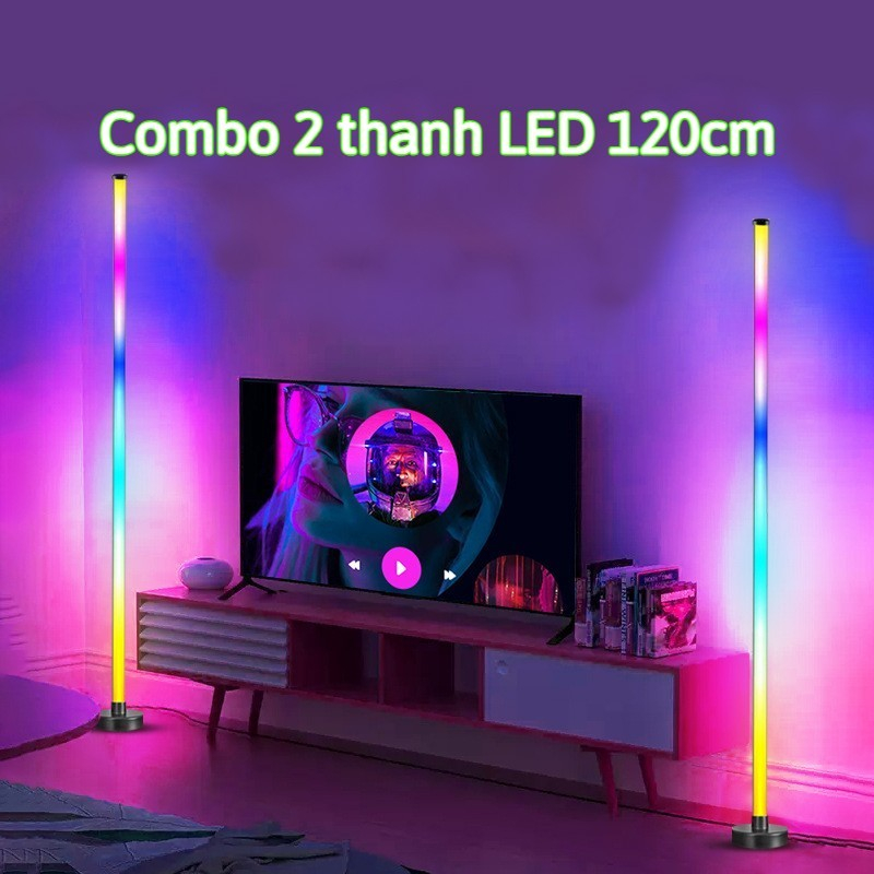 COMBO 2 Cây Đèn LED RGB 120cm Nháy Theo Nhạc mới nhất 2025 Trang Trí ...