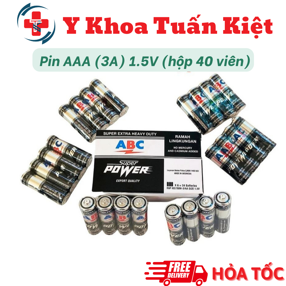 Pin AAA (3A) ABC Super Power 1.5V - 1 hộp 40 viên | Shopee Việt Nam
