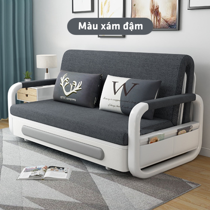 Sofa Giường Gấp Gọn Tặng Kèm 2 Gối, Giường Sopha Đa Năng Có Ngăn Chứa ...