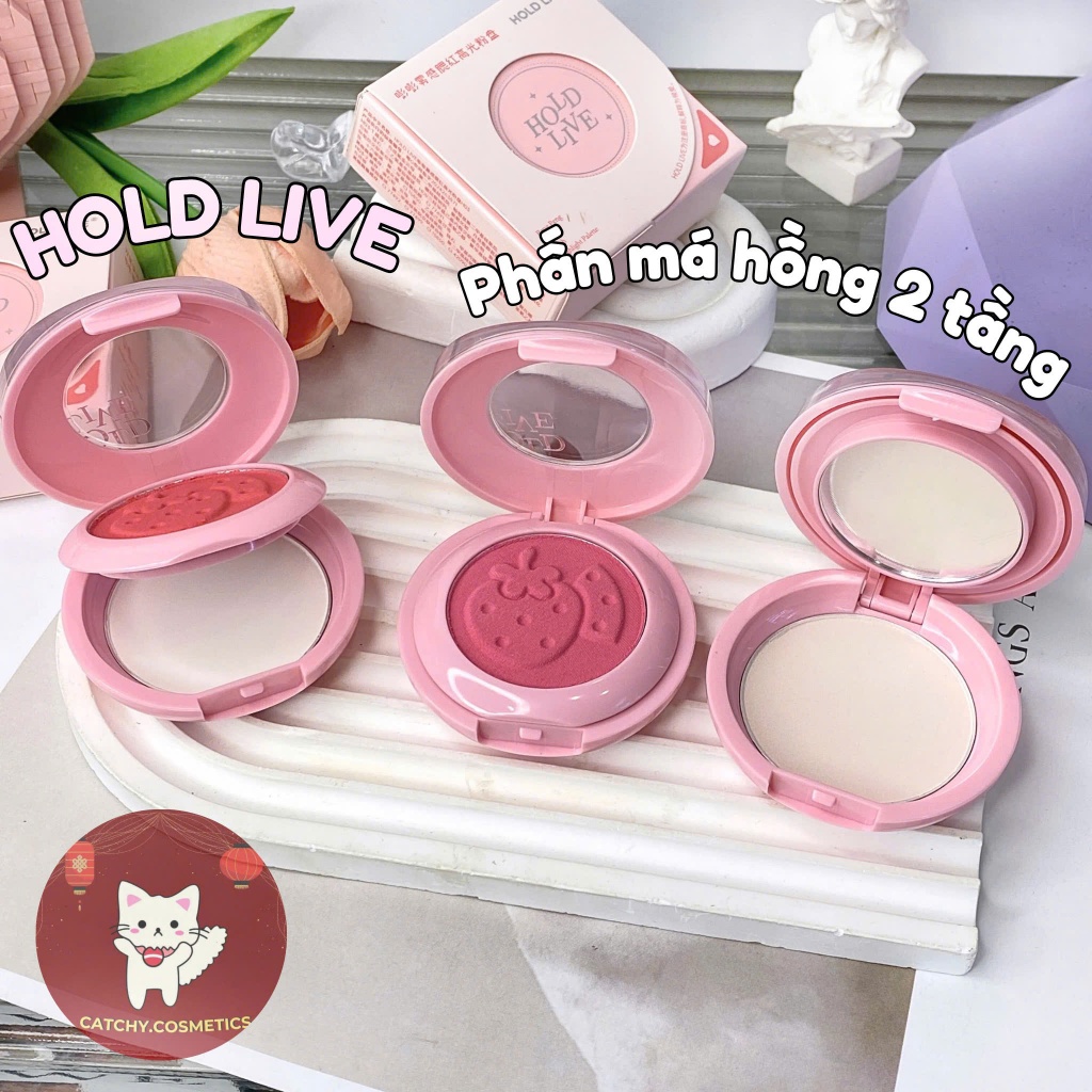 [HOLD LIVE] Phấn Má Hồng HOLD LIVE 2 Tầng Kèm Highlight, Trái Dâu, Matte Blush (HL744) | Shopee ...