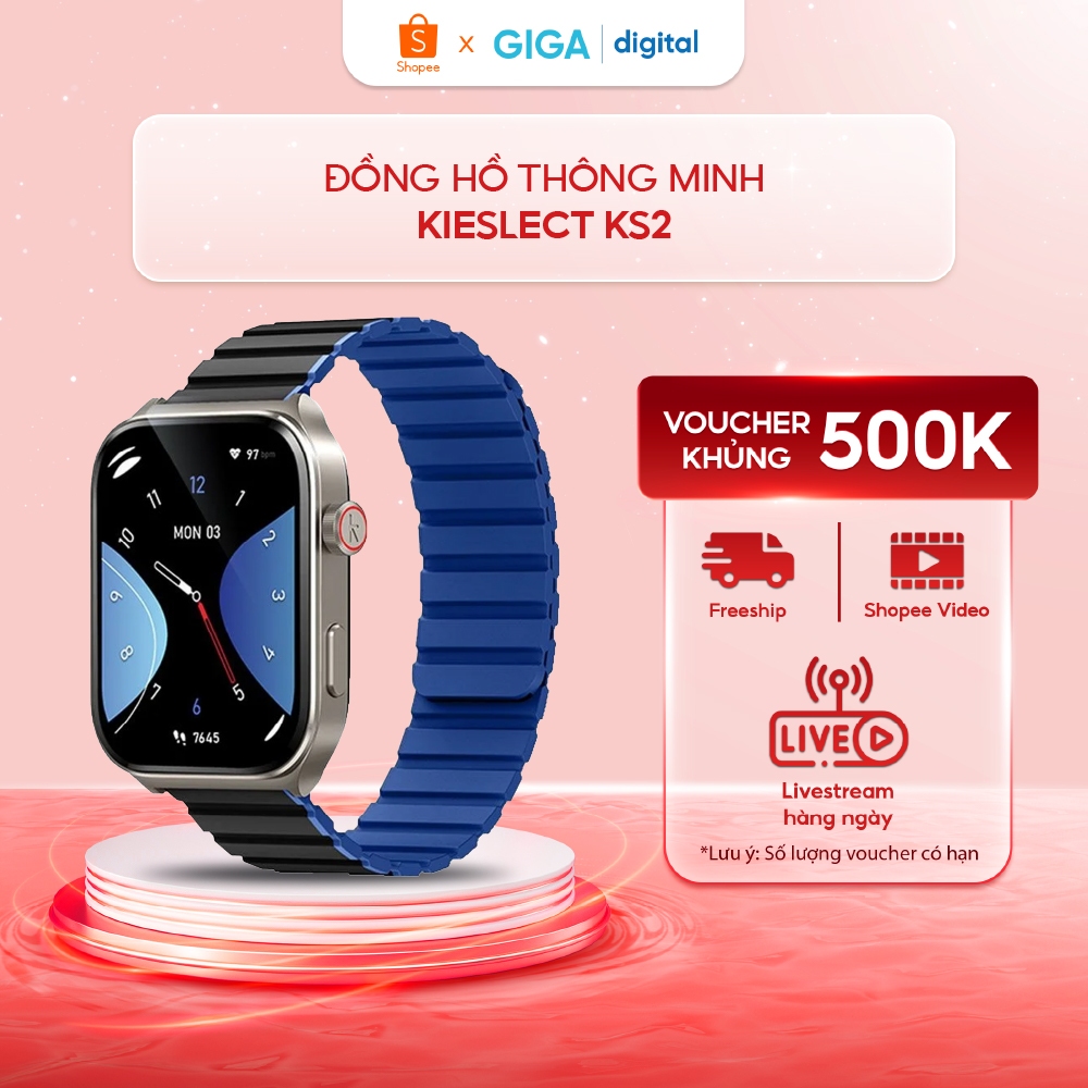Đồng hồ thông minh Kieslect Ks2 - Màn hình AMOLED 2.01 inch - 100+ chế độ thể thao | Shopee Việt Nam