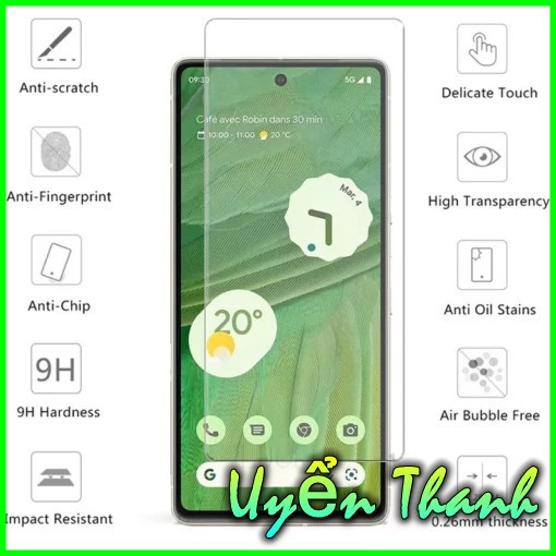 Cường lực trong suốt Google Pixel 2 2XL 3 3XL 3AXL 4 4A 4XL 5 5A 6 6A 7 ...
