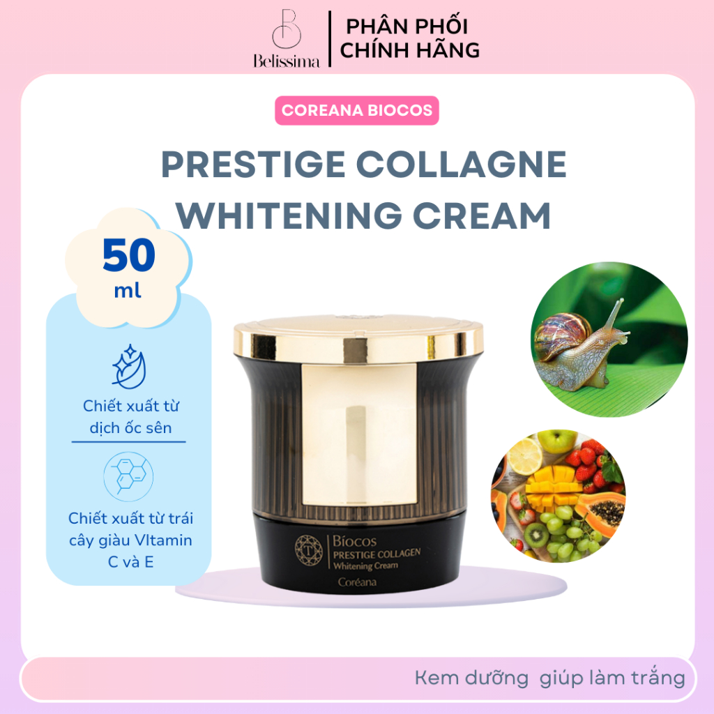 Kem Nám Dưỡng Trắng, Dưỡng Ẩm, Chống Lão Hóa - CORÉANA BIOCOS PRESTIGE ...