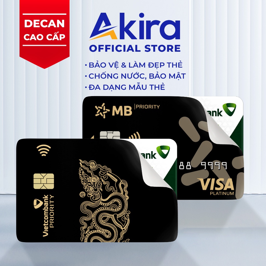 AKIRA | Black Card Skin - Decal dán thẻ ngân hàng, bảo vệ thẻ ATM ...