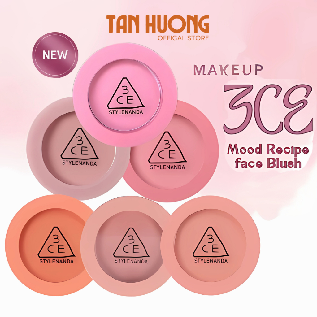 Phấn Má Hồng 3CE Mood Recipe Face Blush – Rạng Rỡ Tự Nhiên, Hoàn Hảo ...