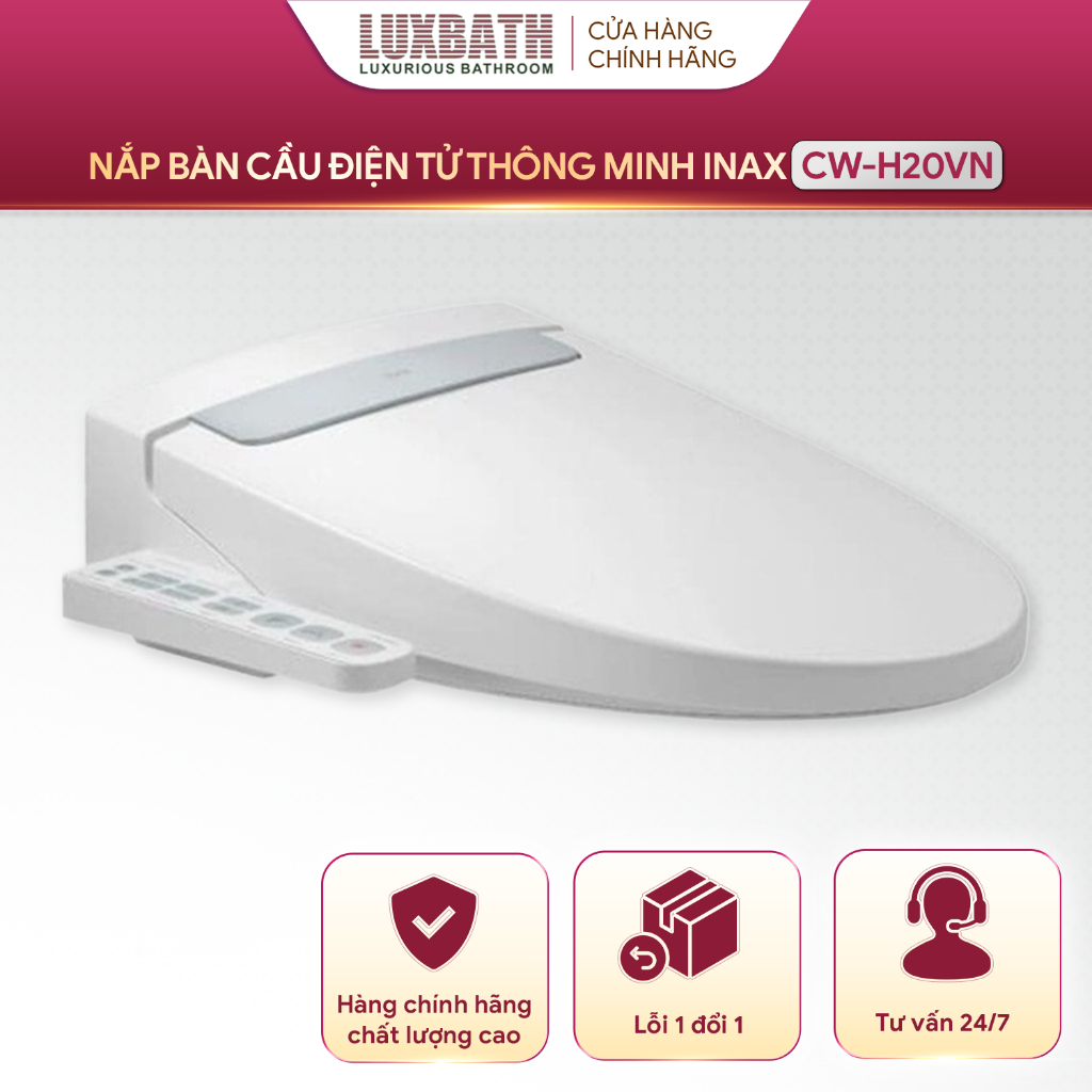 Nắp bàn cầu điện tử thông minh Inax CW-H20VN | Shopee Việt Nam
