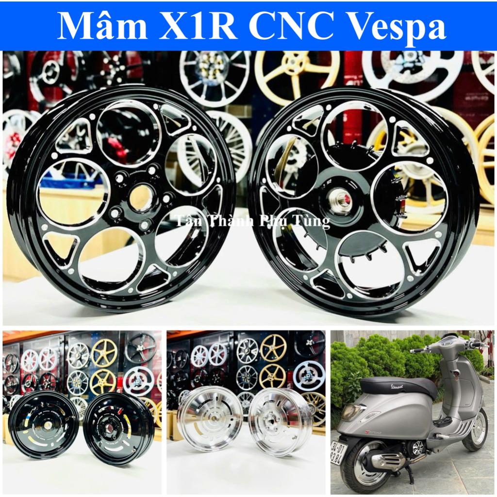 Mâm X1R CNC gắn Xe Vespa Sprint Primavera chính hãng | Shopee Việt Nam