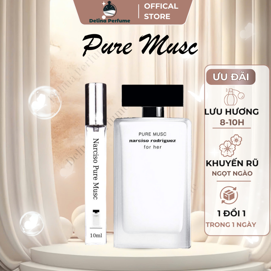 Nước hoa nữ, nước hoa nữ Nar Pure Musc EDP chiết 10ml, nước hoa nữ thơm ...