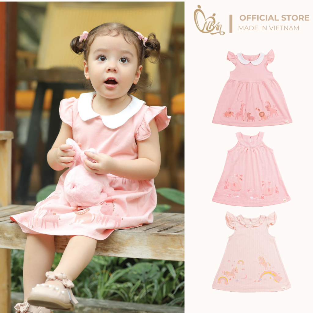 Đầm Bé Gái Cánh Tiên NBAn Kids Mặc Thoáng Mát Dễ Chịu Dành Cho Bé Gái ...