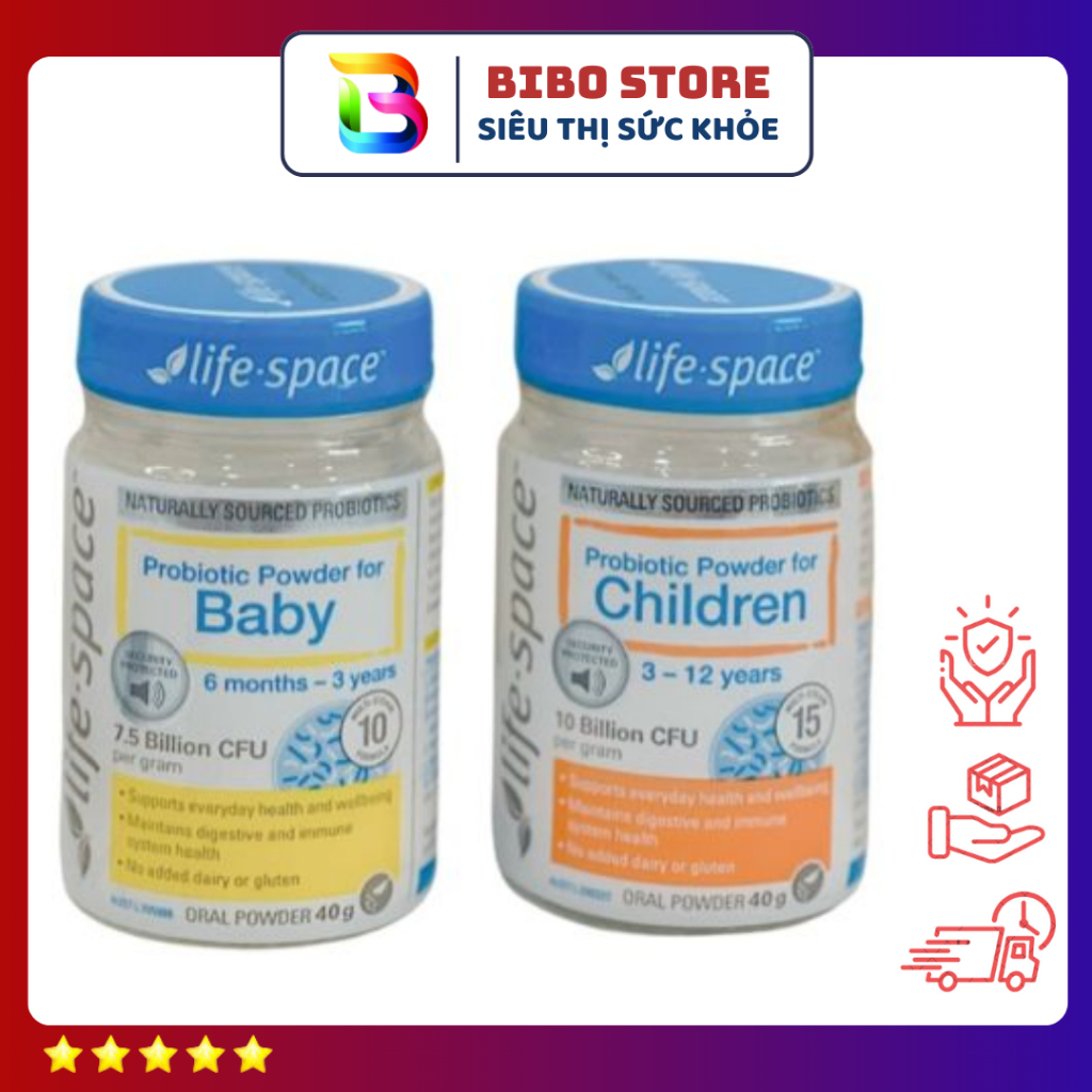 Men vi sinh cho bé đến 12 tuổi, life space probiotic baby, life space ...