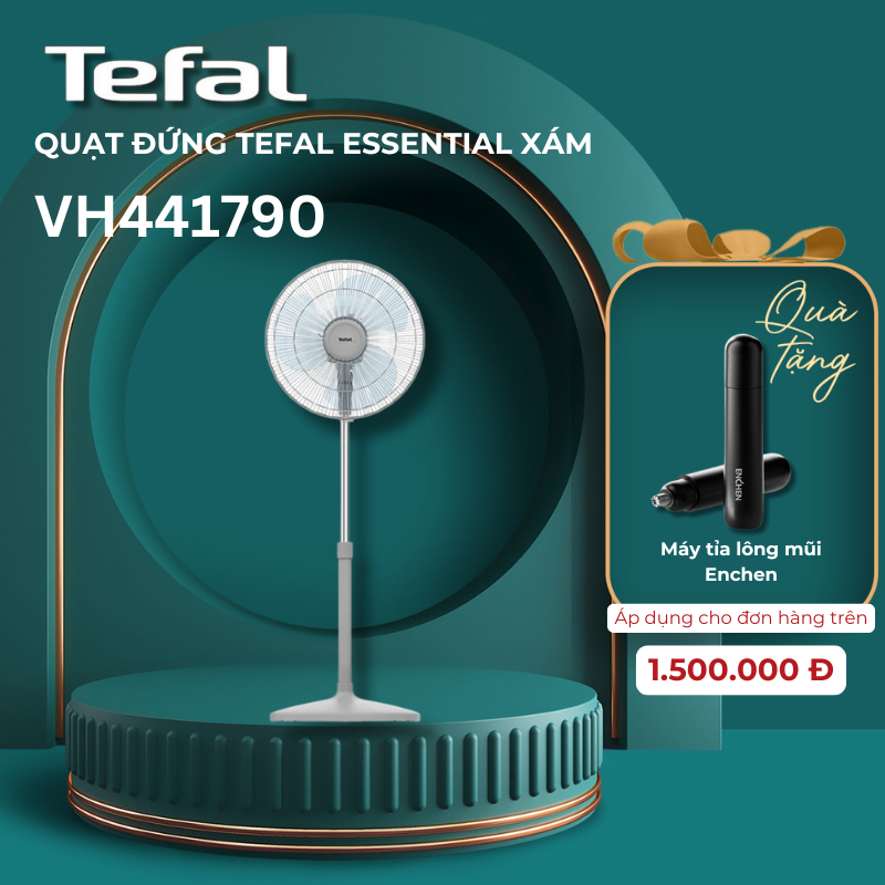 Quạt đứng Tefal - VH441790 - Xám - Bảo hành chính hãng 2 năm | Shopee ...