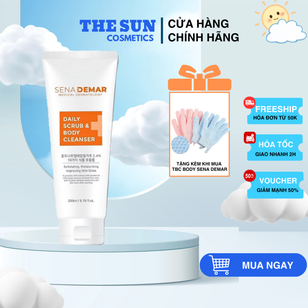 Muối Tắm Tẩy Da Chết Sena Derma Làm Sạch Da, Chống Lão Hóa - 200ml ...