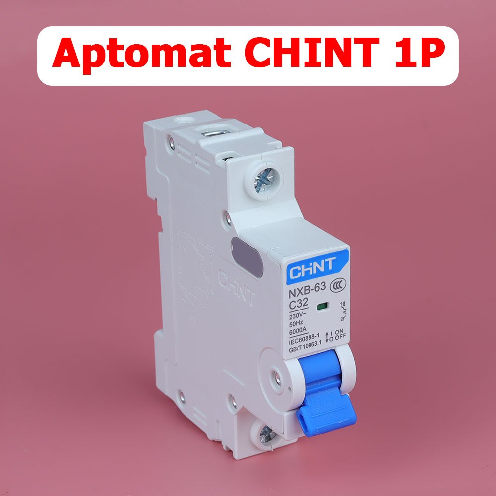 Aptomat CHINT 1P NXB-63 bộ ngắt mạch CB tép MCB 220V 10A 16A 20A 25A 32A 40A 50A 63A | Shopee ...