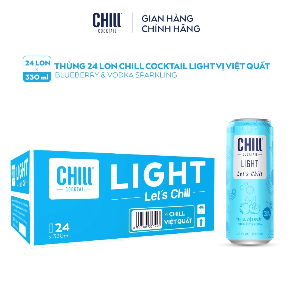 (Date 2027)Thùng 24 lon Chill Cocktail đủ vị 330ml | Shopee Việt Nam