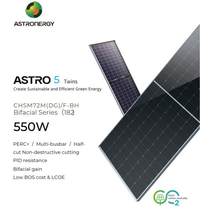 Tấm Pin Năng Lượng Chint – Astronergy 550W – 2 Mặt kính | Shopee Việt Nam
