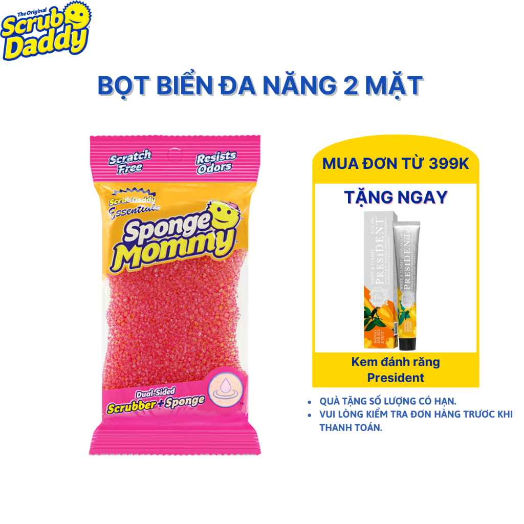 [Phiên Bản Essentials] Miếng Cọ rửa và Bọt biển Sponge Mommy Mỏng Hơn ...