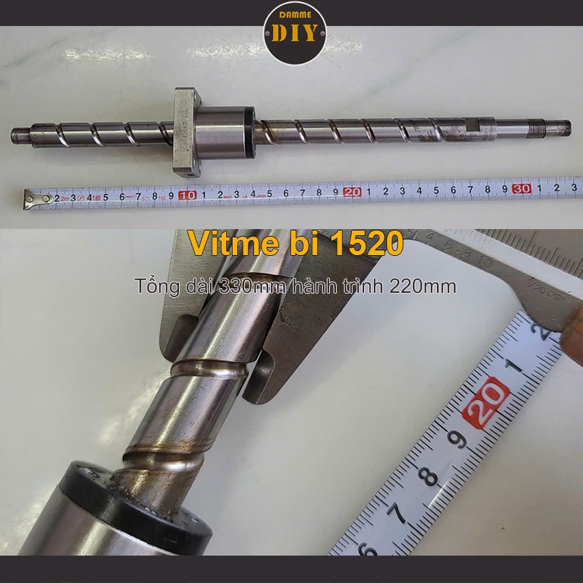Vitme bi 1520 tổng dài 30mm-460mm hành trình 220mm 370mm hàng tháo máy ...
