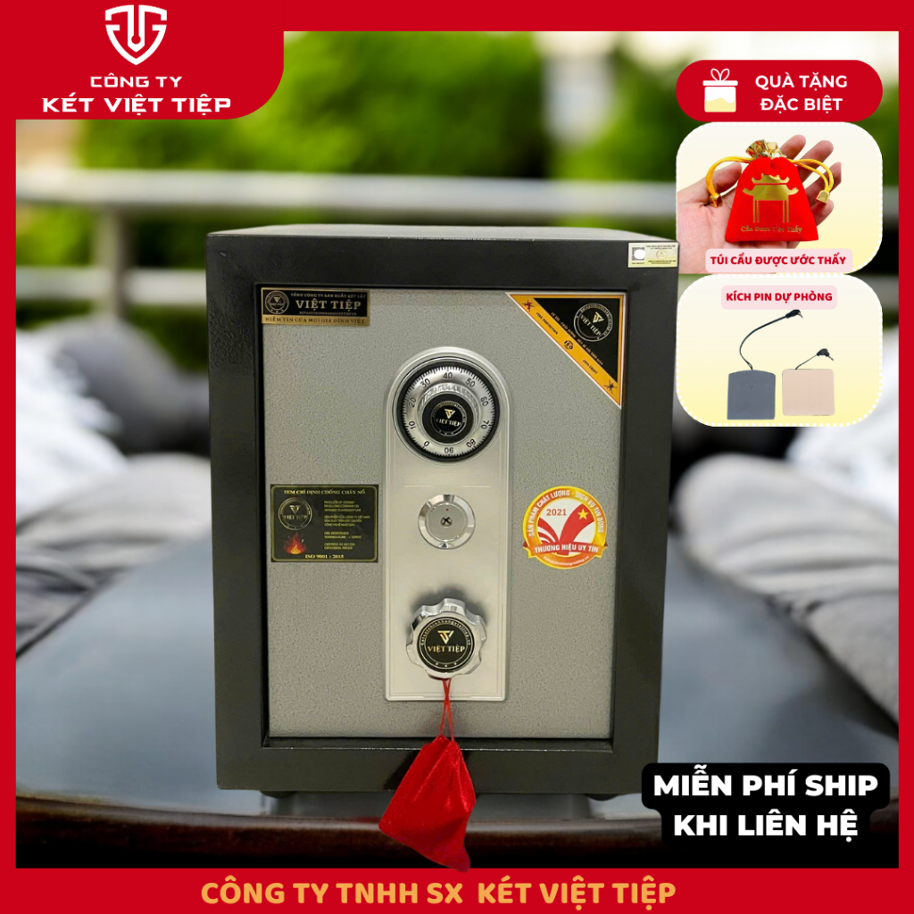 Két sắt Khóa cơ Việt Tiệp - KR50 CƠ 40KG +_ ( Sản phẩm của công ty TNHH SX Két Việt Tiệp ...