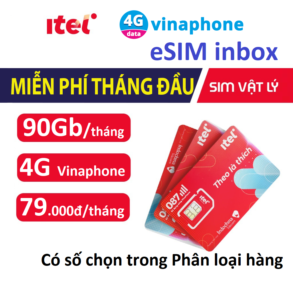 SIM iTEL MAY 4G VINAPHONE [Miễn phí 1 tháng], Sim MAY89 Gọi VINAPHONE Miễn phí | Shopee Việt Nam