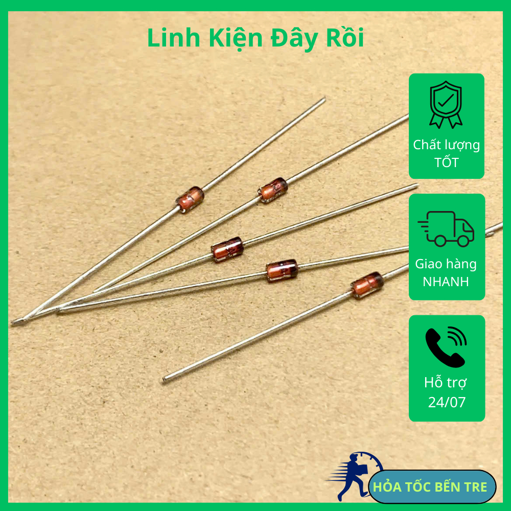 10 cái DIODE ZENER 15V 1W 1N4744A IN4744A ST | Shopee Việt Nam