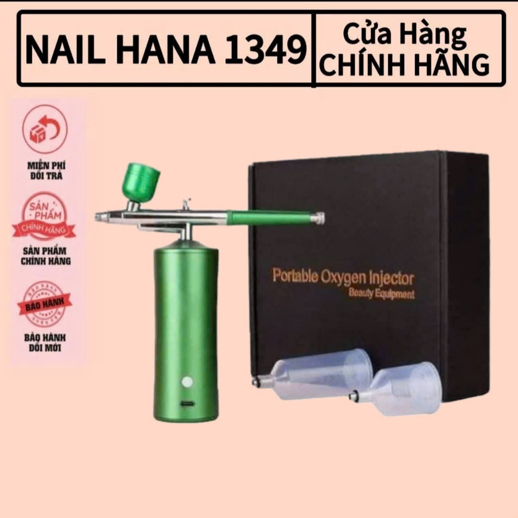Máy phun sơn ombre nail tích điện cầm tay - Thiết bị phun oxy, máy phun sương sơn móng tay (bảo ...