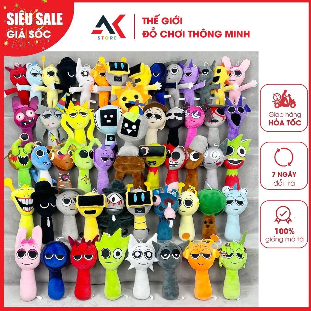 Đồ Chơi Nhồi Bông Sprunki Incrediblebox Trò Chơi Kinh Dị Búp Bê Hoạt ...