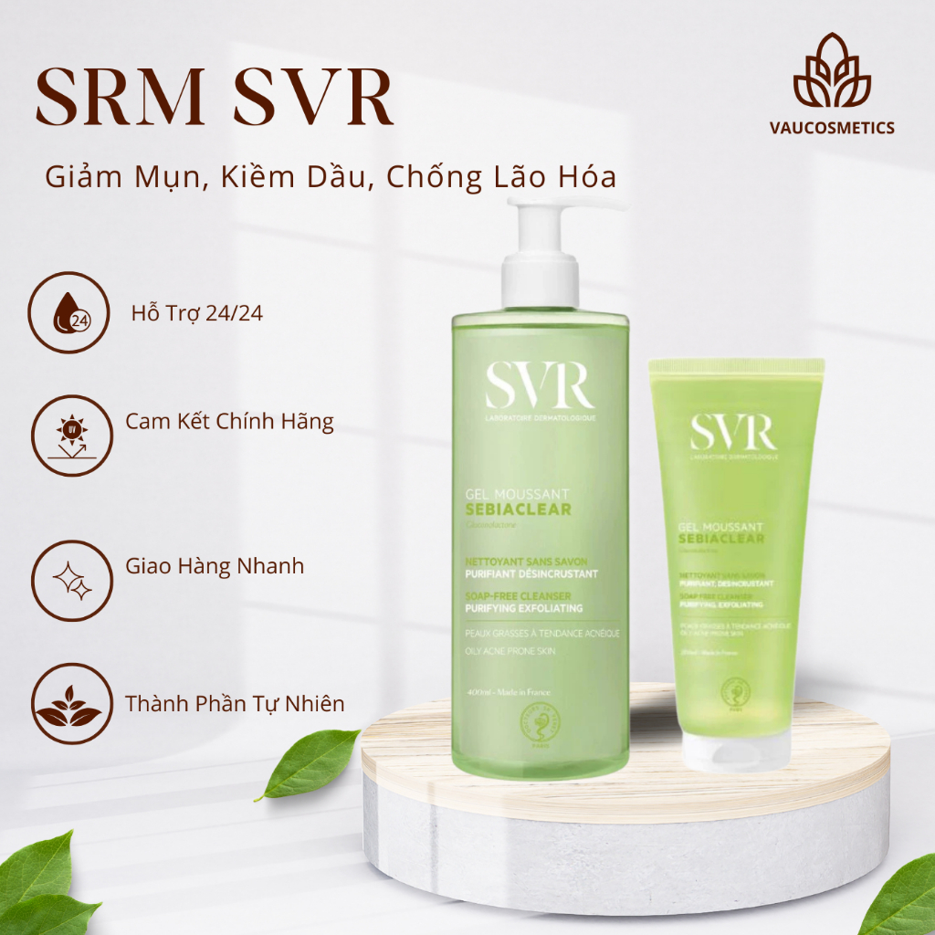 Sữa Rửa Mặt SVR Cho Da Dầu Mụn - SVR Sebiaclear Gel Moussant 200ml ...