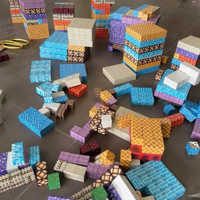 Minecraft Nam Châm Block Từ Tính 6 Mặt Lắp Ráp Xây Dựng Công Trình Tặng ...