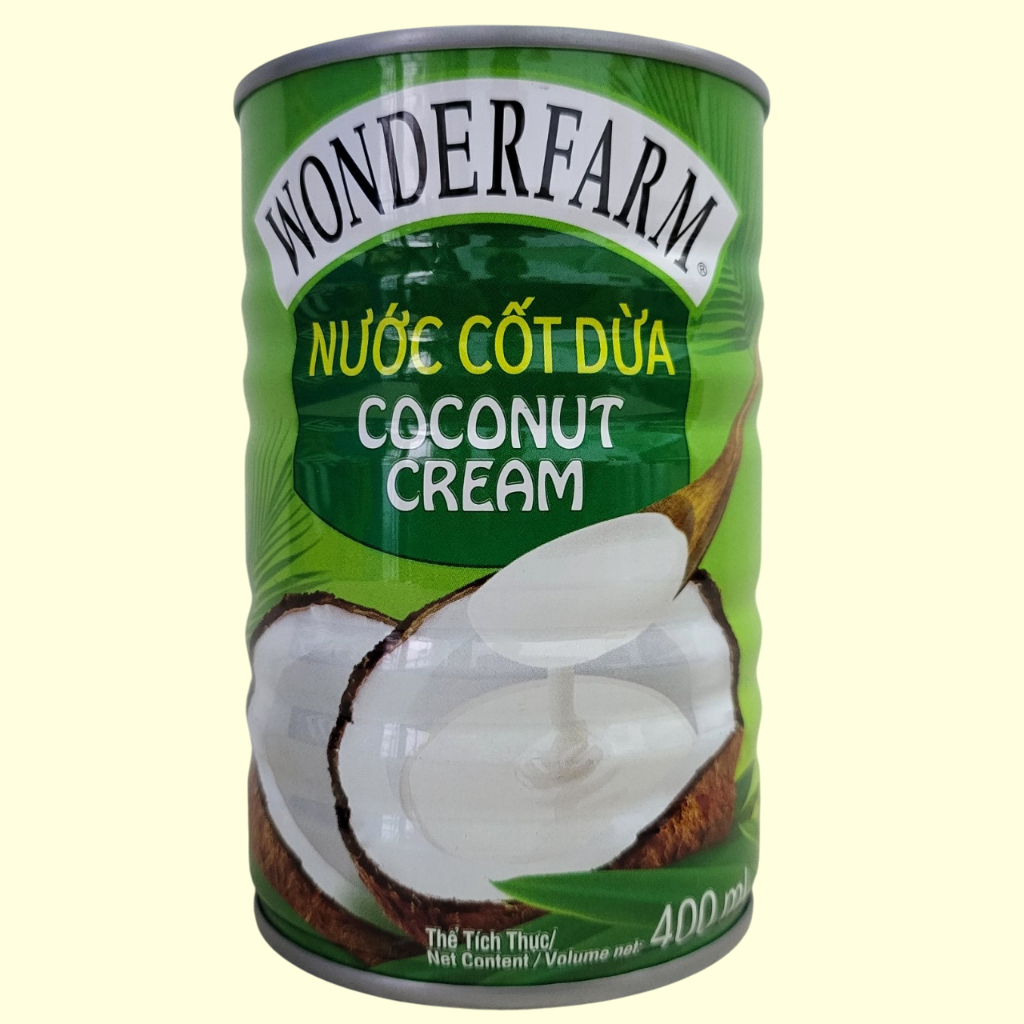 WONDERFARM [Lon 400ml] NƯỚC CỐT DỪA [VN] Coconut Cream (HALAL) | Shopee ...