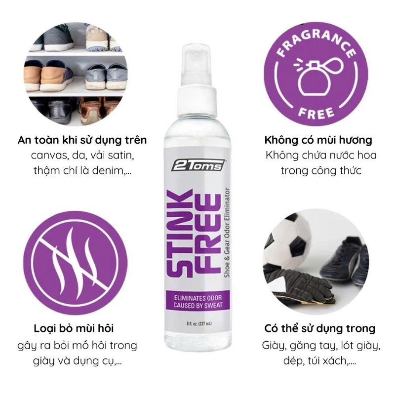 STINK FREE xịt khử mùi giày | Shopee Việt Nam
