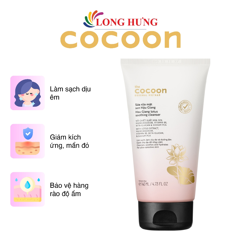 Sữa rửa mặt sen Hậu Giang Cocoon (140ml) | Shopee Việt Nam