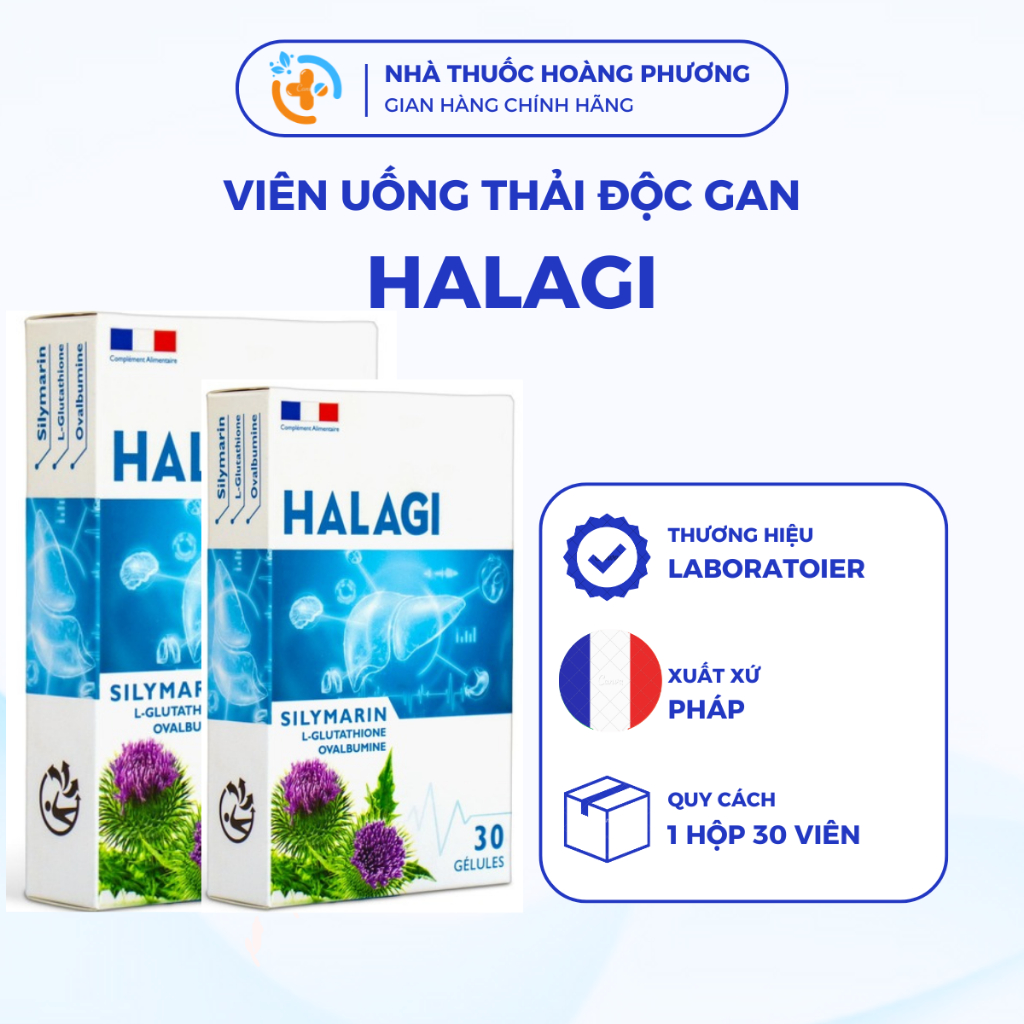Bổ gan HALAGI Hỗ trợ tăng cường chức năng gan,Giúp hạ men gan, bảo vệ ...