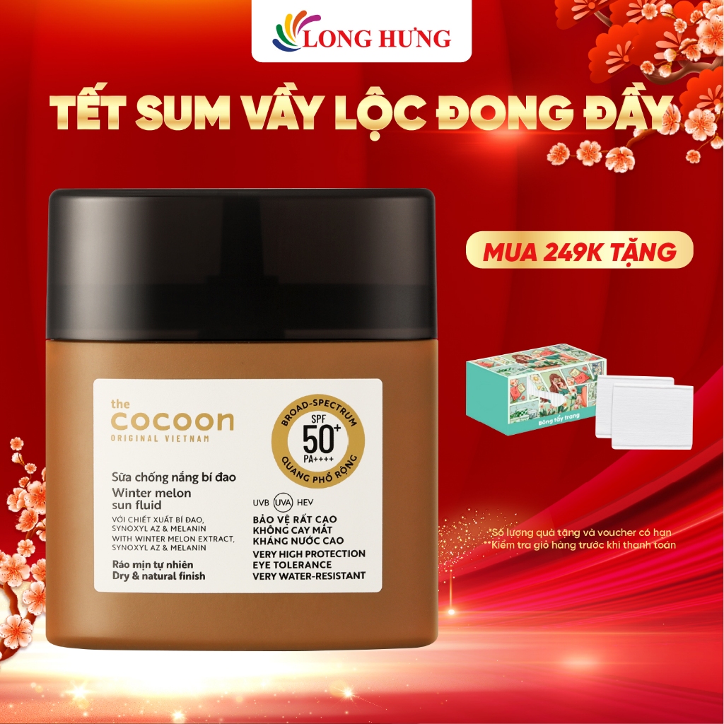 Sữa chống nắng bí đao Cocoon Winter Melon Sun Fluid SPF 50+ PA++++ (5ml ...