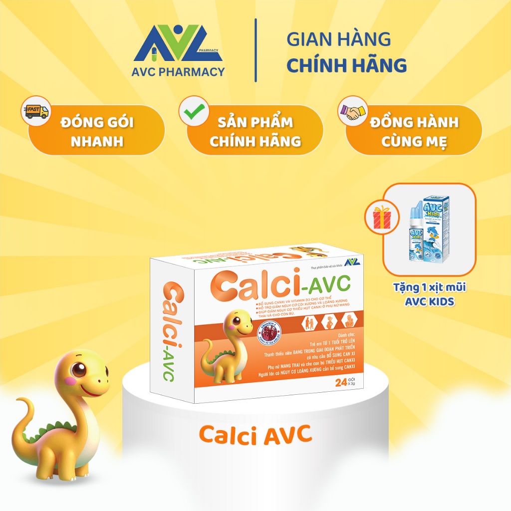 Calic AVC | Canxi, Vitamin D3 cho bé, tăng chiều cao và xương chắc khỏe ...