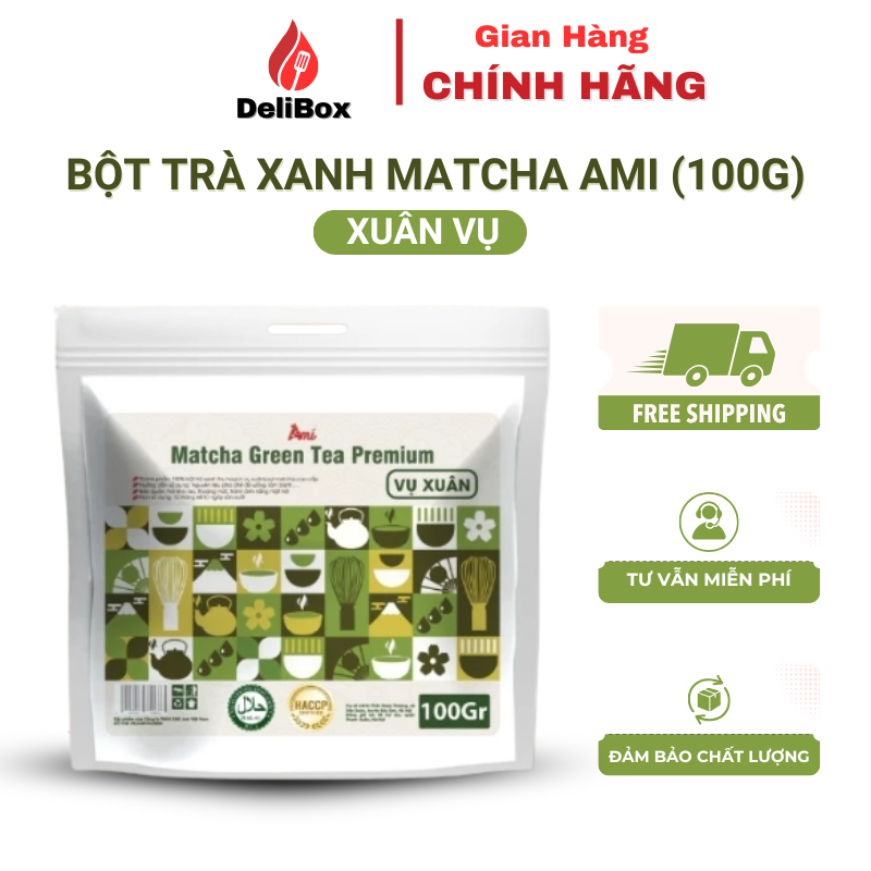 Bột Matcha AMI Premium 100g - Tinh Hoa Trà Xanh Nhật Bản Cho Pha Chế ...