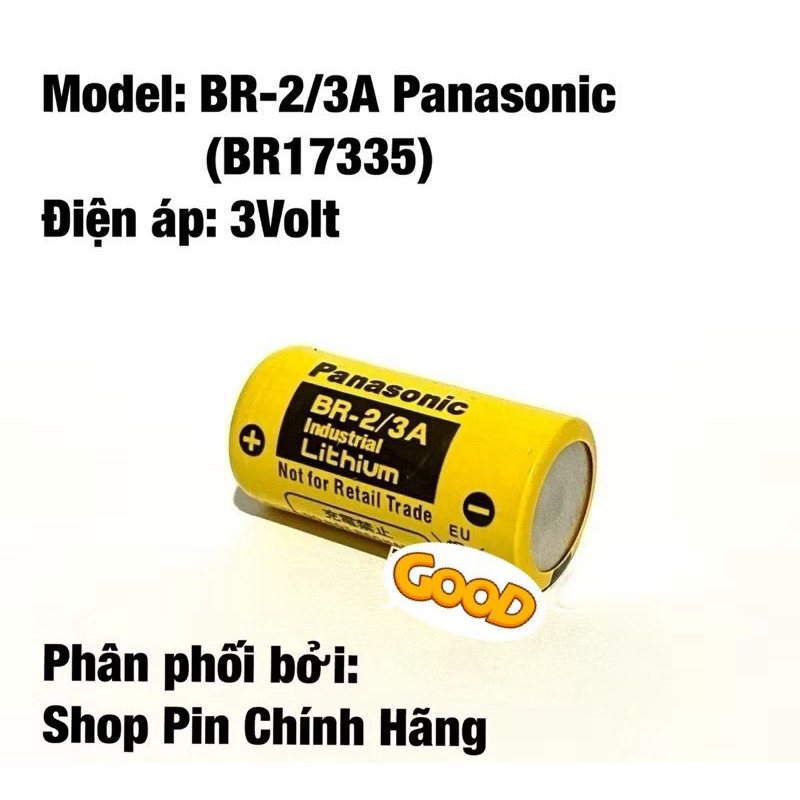 Pin BR-2/3A Panasonic (BR17335) Lithium 3V Hàng Nhập Khẩu Made in Japan ...